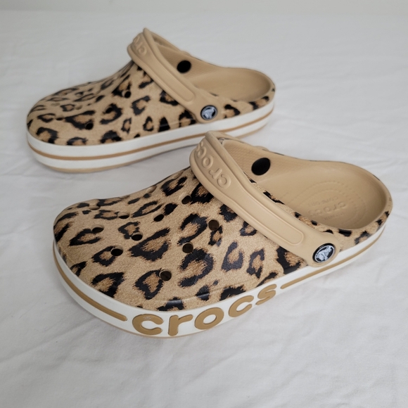 CROCS | Shoes | Crocs Leopard Print Clogs | Poshmark